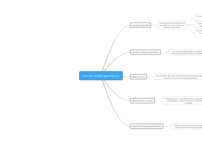Seccion 14 NIIF para Pymes - Mind Map